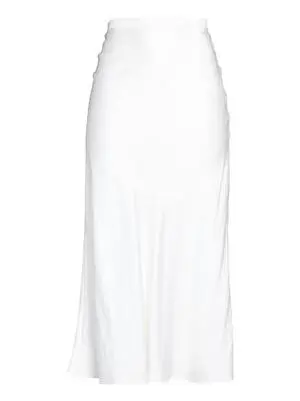 Sandro Midi Slip Skirt - White
