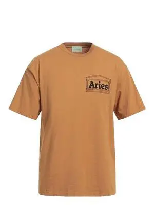 Aries T-shirt Camel Size Cotton - Beige