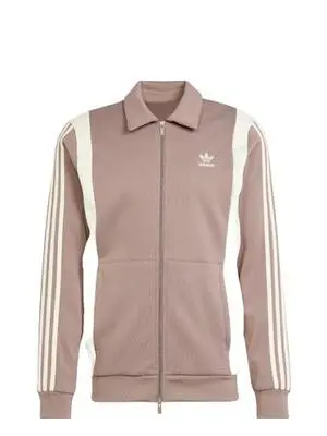 Adidas Adicolor Panel Track Top - Wonder White/trace Brown