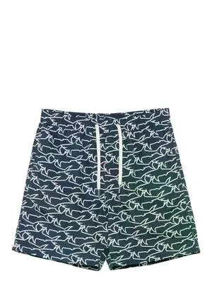 Paul & Shark Printed Swim Shorts - Blue