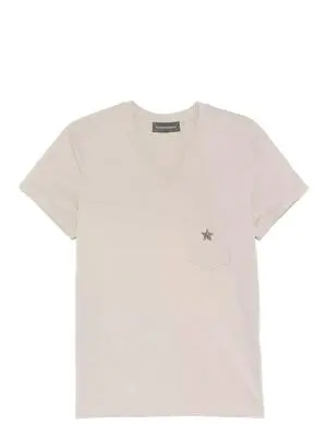 Lorena Antoniazzi Star-appliqué T-shirt - Neutrals
