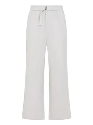 Ami Logo-plaque Trousers - White