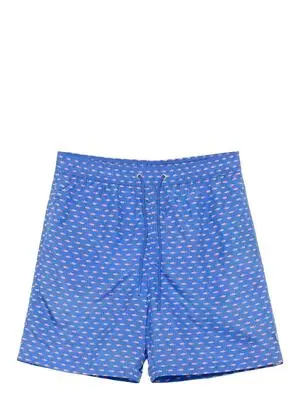 Paul & Shark Printed Swim Shorts - Blue
