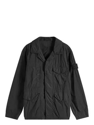 Stone Island Ghost Piece Nylon Smerigliato Field Jacket - Black
