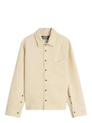 Jacquemus Boxy Long Sleeve Shirt - Light Beige