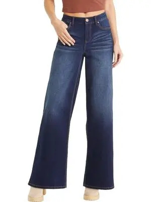 1822 Denim High-rise Wide-leg Jeans - Lennox