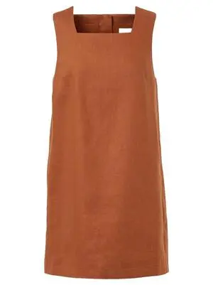 Posse Rio Linen Shift Dress - Brown