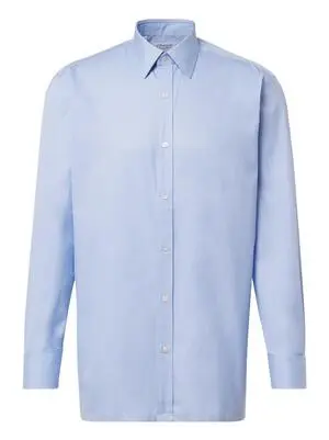 Charvet Cotton Poplin Shirt - Blue