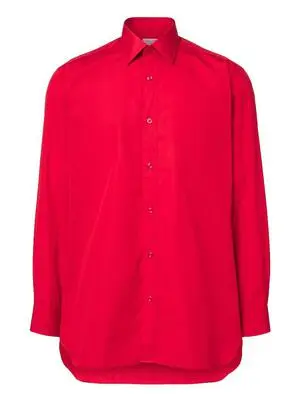 Charvet Cotton Poplin Shirt Red