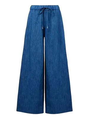 Gabriela Hearst Gelos Wide-leg Pants - Blue