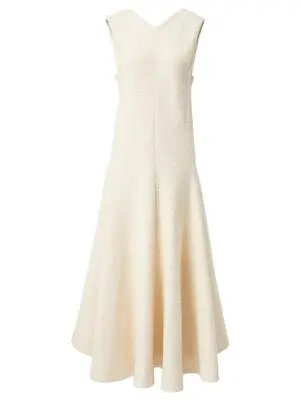 Khaite Mellie Bouclé Maxi Dress - White