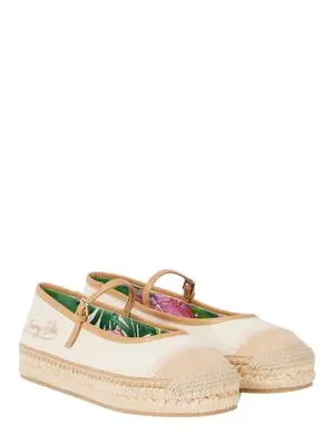 JIMMY CHOO Aciel Espadrille Slides - Neutrals