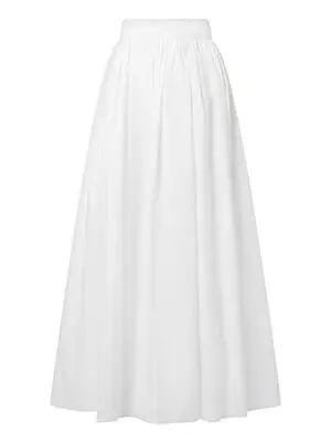 ADRIANA DEGREAS Cotton Maxi Skirt - White