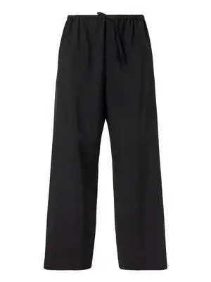 THE ROW Donatello Mid-rise Wide-leg Pants - Black