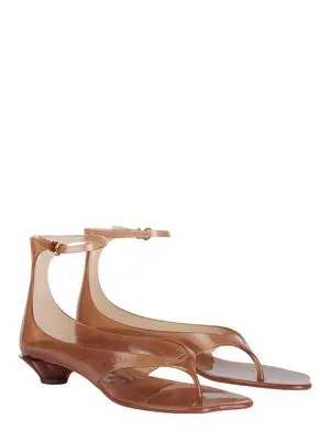 Chloé Jelly Thong Sandals - Brown