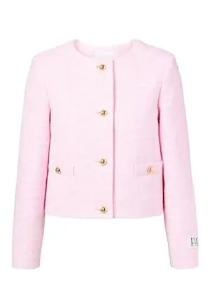 Patou Cotton Tweed Jacket - Pink