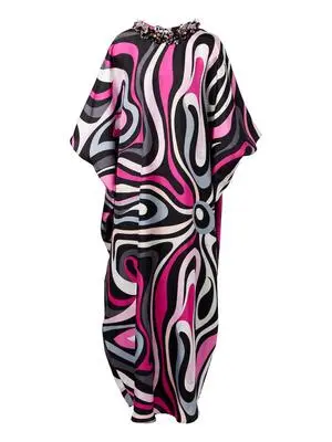 Emilio Pucci Marmo Silk Twill Kaftan - Multicoloured