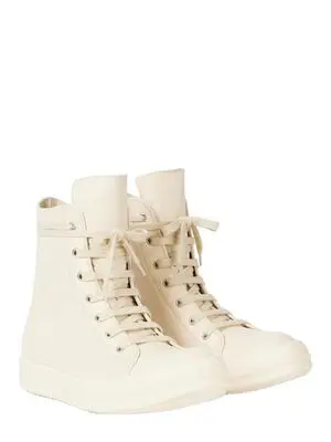 Rick Owens Leather Sneakers - White
