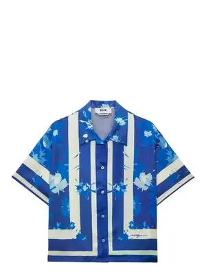 MSGM Printed Shirt - Blue