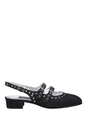CAREL Queen Slingback Pumps - Black