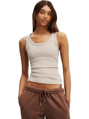 Cotton:on COTTON ON BODY Active Rib Tank Allspice