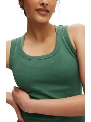 Cotton:on COTTON ON BODY Active Rib Tank Bistro Green
