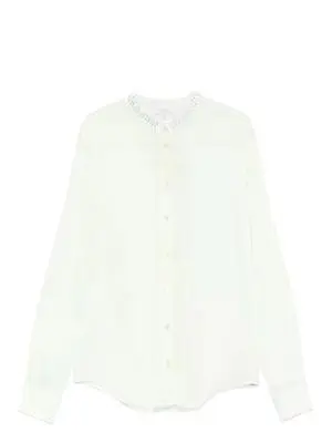 FORTE_FORTE Crystal-embellished Shirt - Green