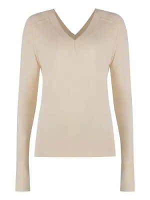 Calvin Klein Calvin Klein V-Neck Pullover Sweater White
