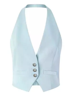 Pinko Halterneck Waistcoat - Blue