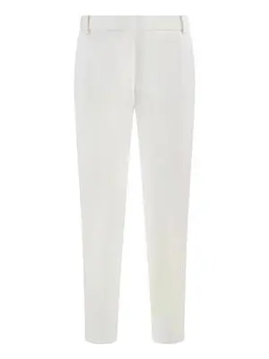Pinko Bello Straight-leg Trousers - Z05 Bianco