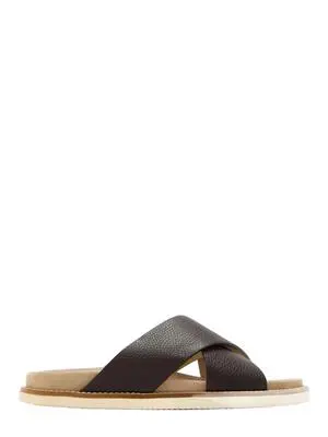 Brunello Cucinelli Leather Sandals - Brown