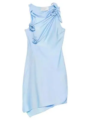Coperni Asymmetric Mini Dress - Blue