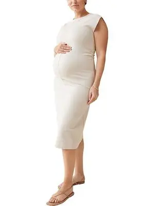 Ingrid & Isabel® Maternity A-line Dress - Stone