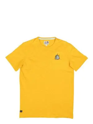 BAJA LLAMA El Sativo Agaveslub Pima Pocket Tee - Gold