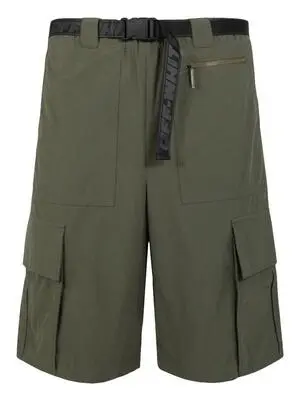 Off-White Industrial Belted Cargo Shorts - Green