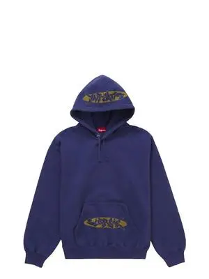 Supreme New World Order Hooded Sweatshirt - Purple