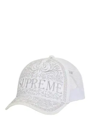 Supreme Mesh Back 5-panel Cap - White
