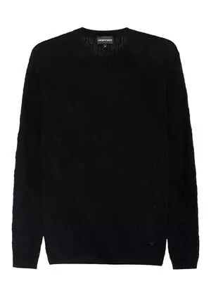 Emporio Armani Cable-knit Sweater - Blue