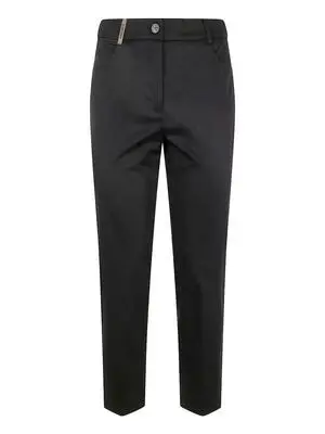 Peserico Tapered Trousers - Black