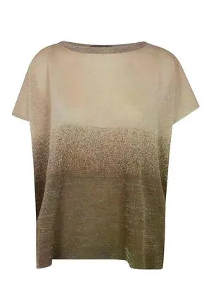D.exterior D.Exterior Gradient-Effect T-Shirt Neutrals