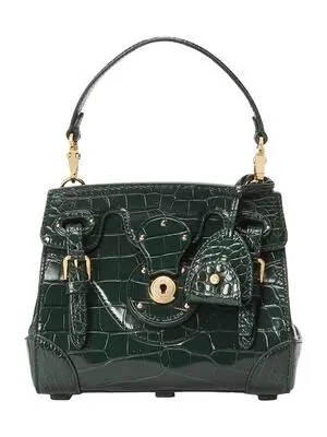 Ralph Lauren Alligator Leather Ricky 18 Top-handle Bag - Green