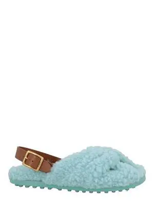 TOD'S Sandals In Shearling Blue