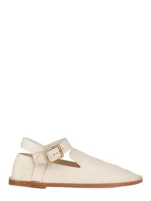 TOD'S Leather Loafers With Buckle Fastening - White