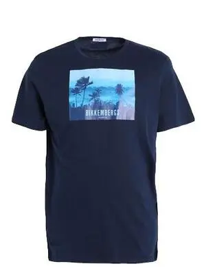 BIKKEMBERGS T-shirt Size Cotton - Navy