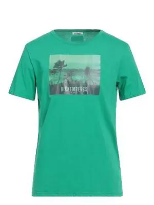 BIKKEMBERGS T-shirt Size Cotton - Green