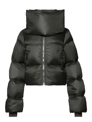 Rick Owens Funnel Neck Padded Jacket Forest
