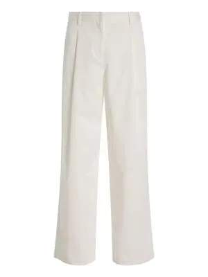 MATTEAU High-Rise Stretch-Cotton Pants