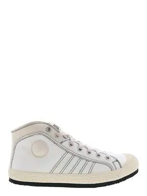 DIESEL Syuk & Net Mcin High-top Sneakers - Birch White/dirty White