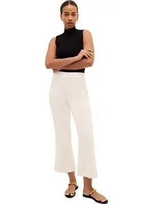 MARIE OLIVER Mia Crop Pant - Bone