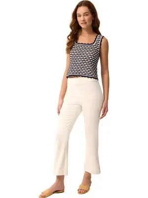 MARIE OLIVER Mia Crop Pant - Bone